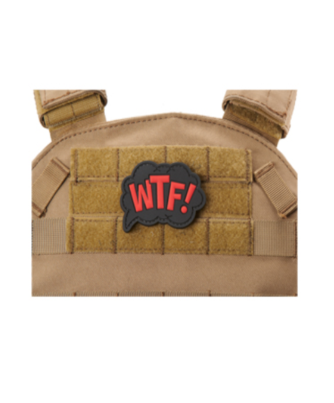 "WTF What The Fuck" PVC Patch – Niagara Quartermaster