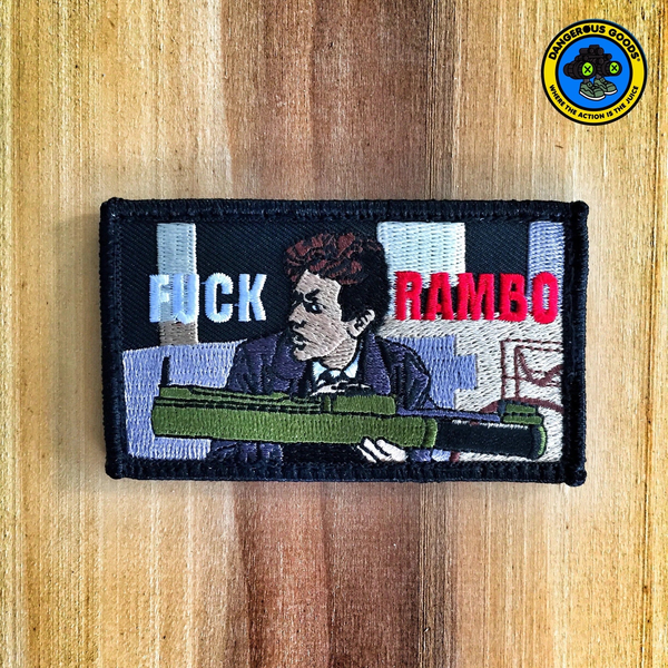 "FUCK RAMBO" Morale Patch – Niagara Quartermaster